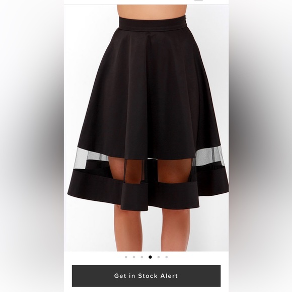 Lulus | Skirts | Lulus Sheer And Now Black Meshmidi Skirt | Poshmark